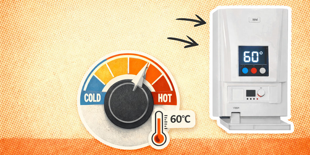 What temperature should my boiler be set at for hot water in the UK?