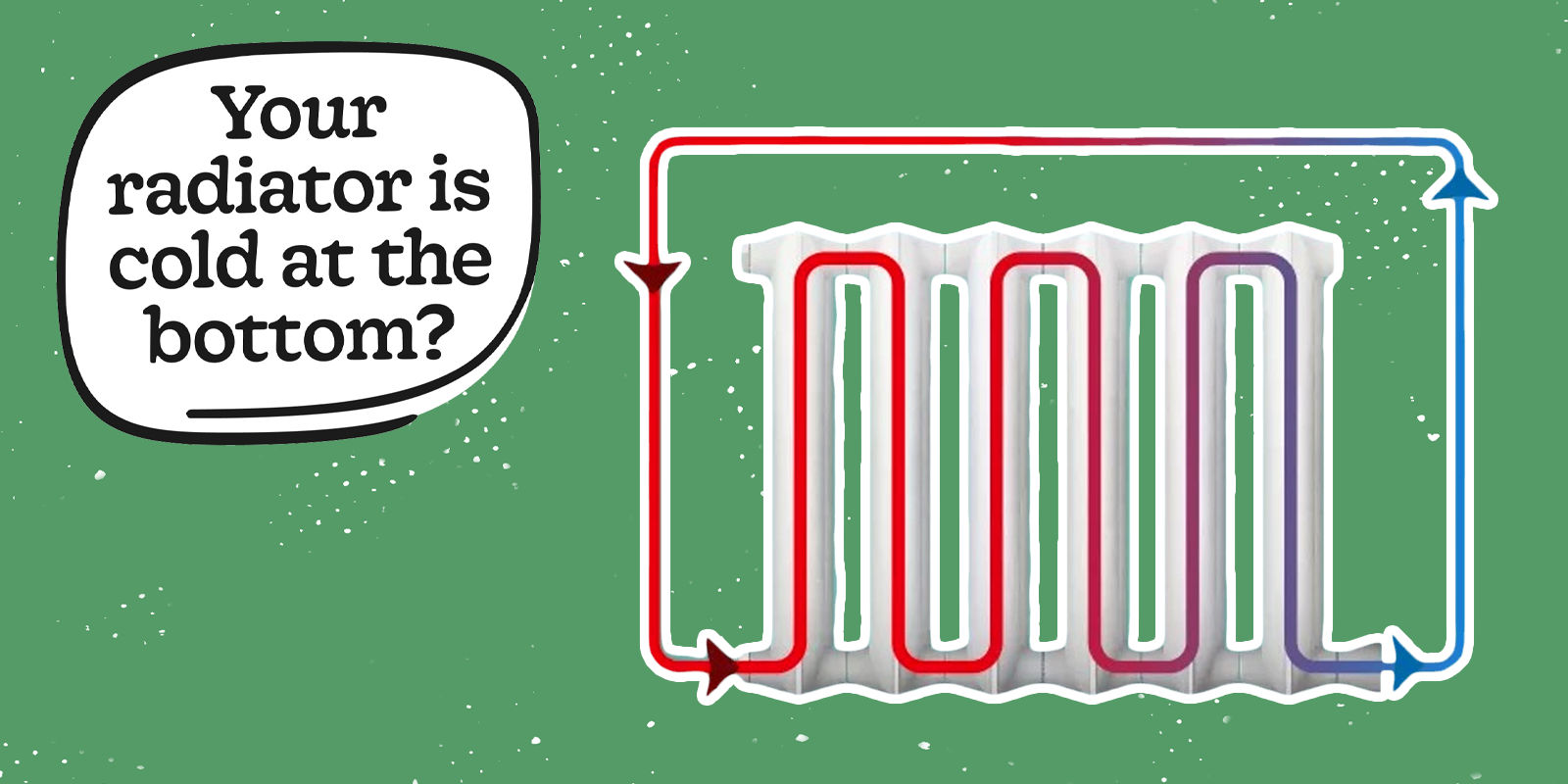 Your radiator is cold at the bottom? Find out why...